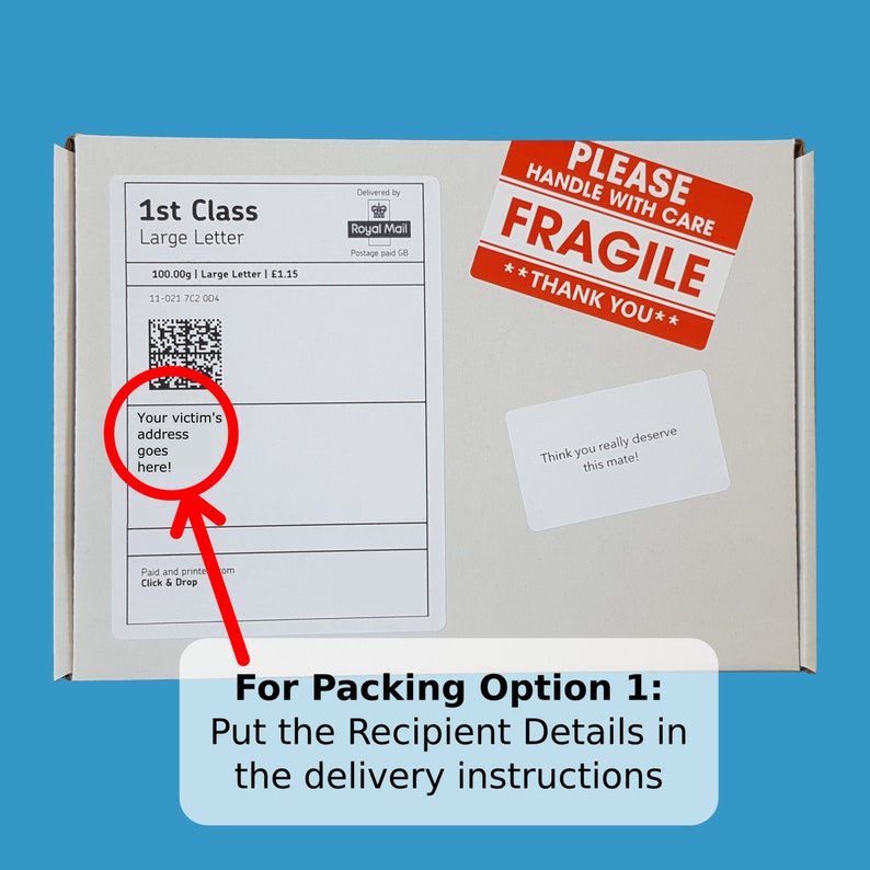 Finger Box Prank Mail Post Gift Box Gag Funny Birthday | Etsy