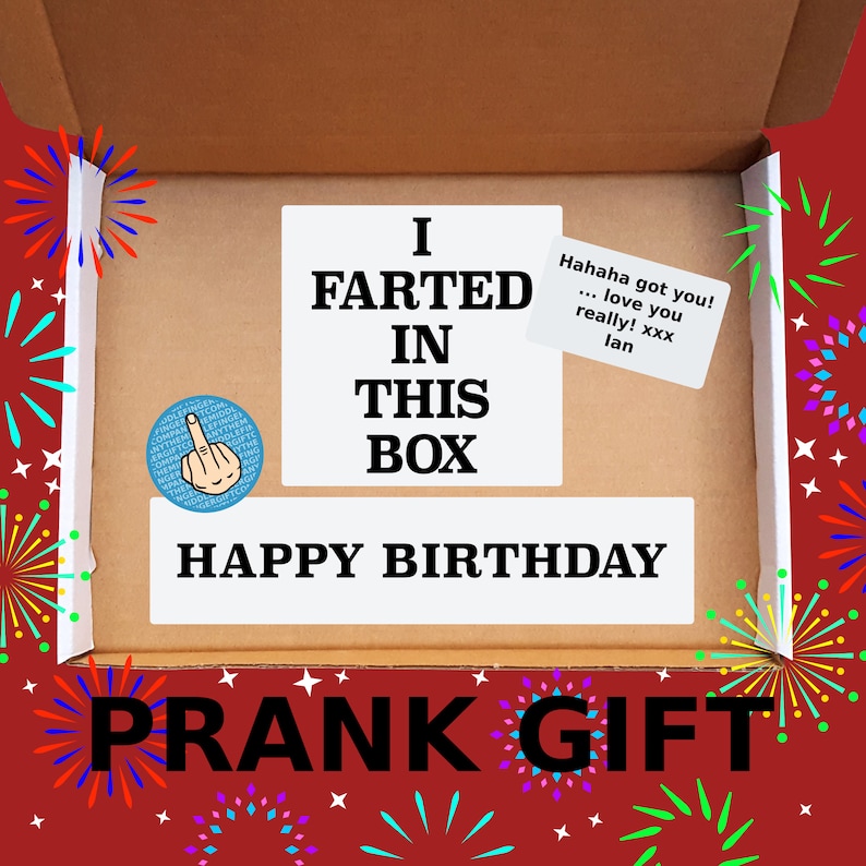 FART BOX - Prank Mail Post Gift Box Gag - Funny Birthday, Christmas ...