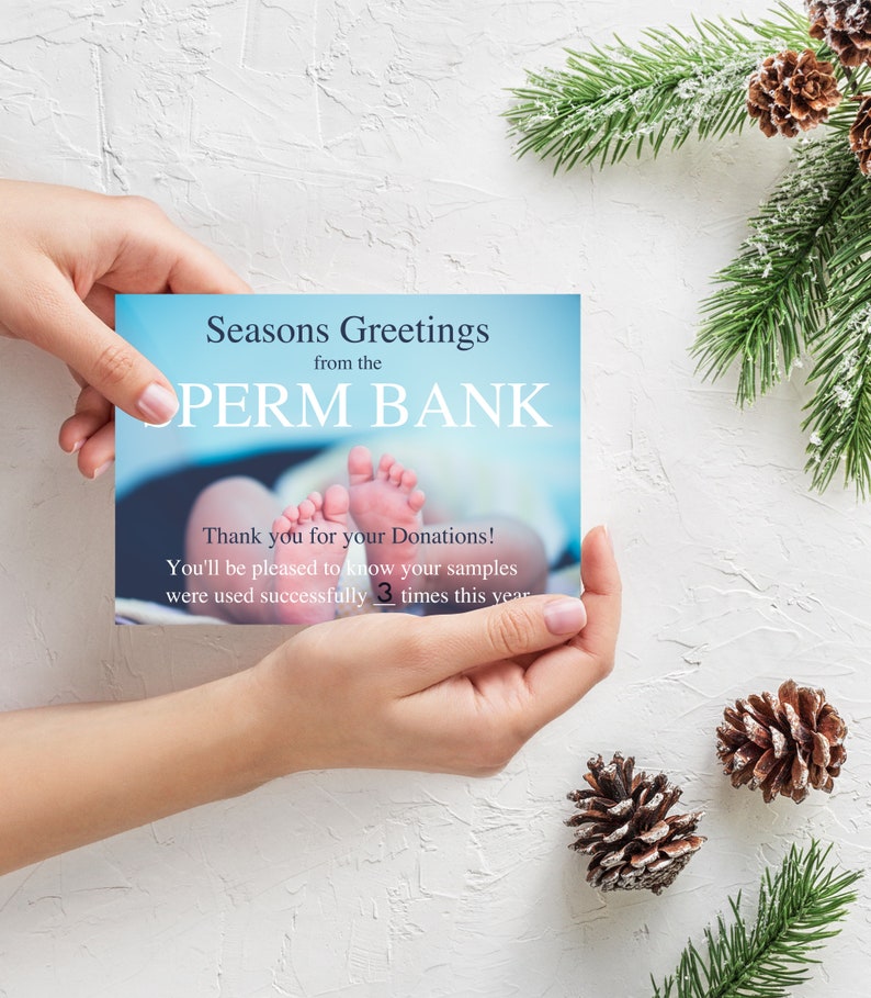 SPERM BANK Gag Prank Mail Postcard Card Gift Funny - Etsy