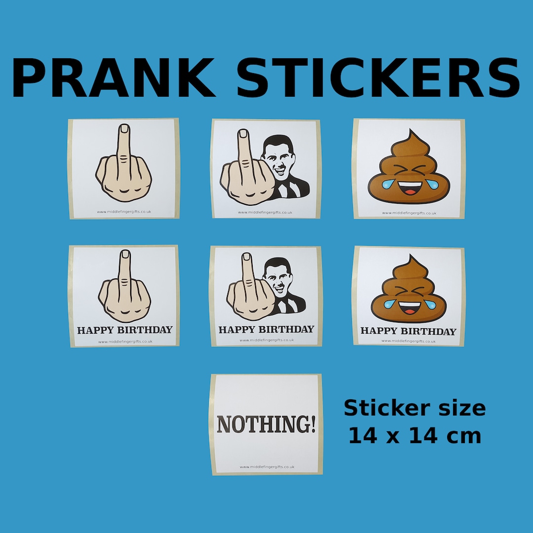 Finger Box Prank Stickers Gag Gift Prank Present Stick at - Etsy