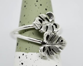 Monstera Ring, Monstera Leaf Ring, Tropical Ring, Plant Lover, Plant ...