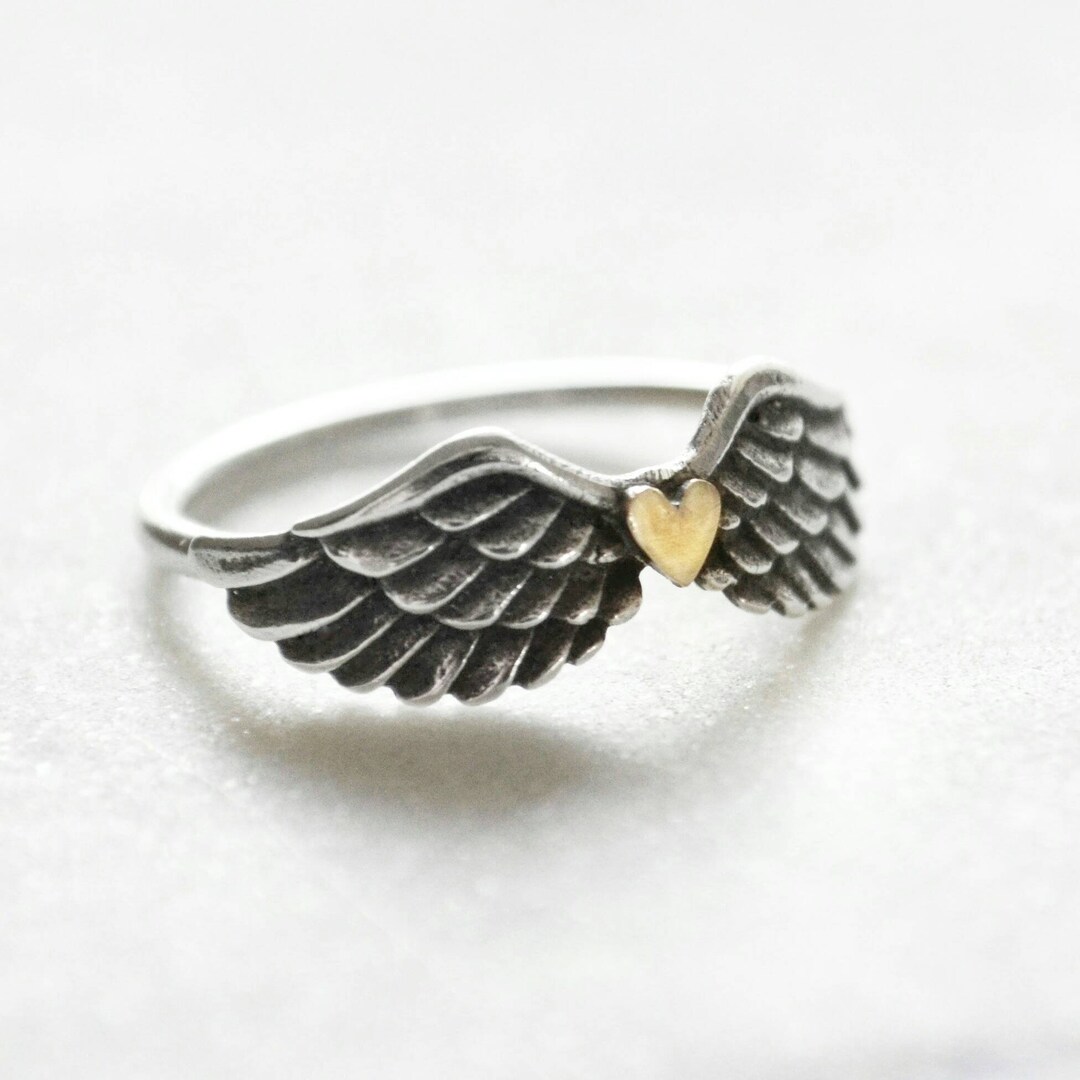 Angel Wings Ring - Etsy