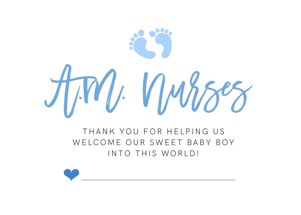 Nurses Thank You Sign, Nurses Gift Basket Sign, Labor and Delivery Gift ...