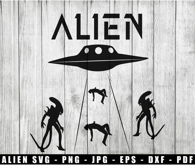 Alien UFO SVG, Alien Abduction PNG, Aliens Jpg, Aliens Vs Humans - Etsy