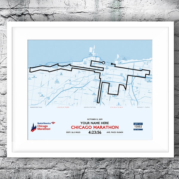 Chicago Marathon Map Svg - Etsy