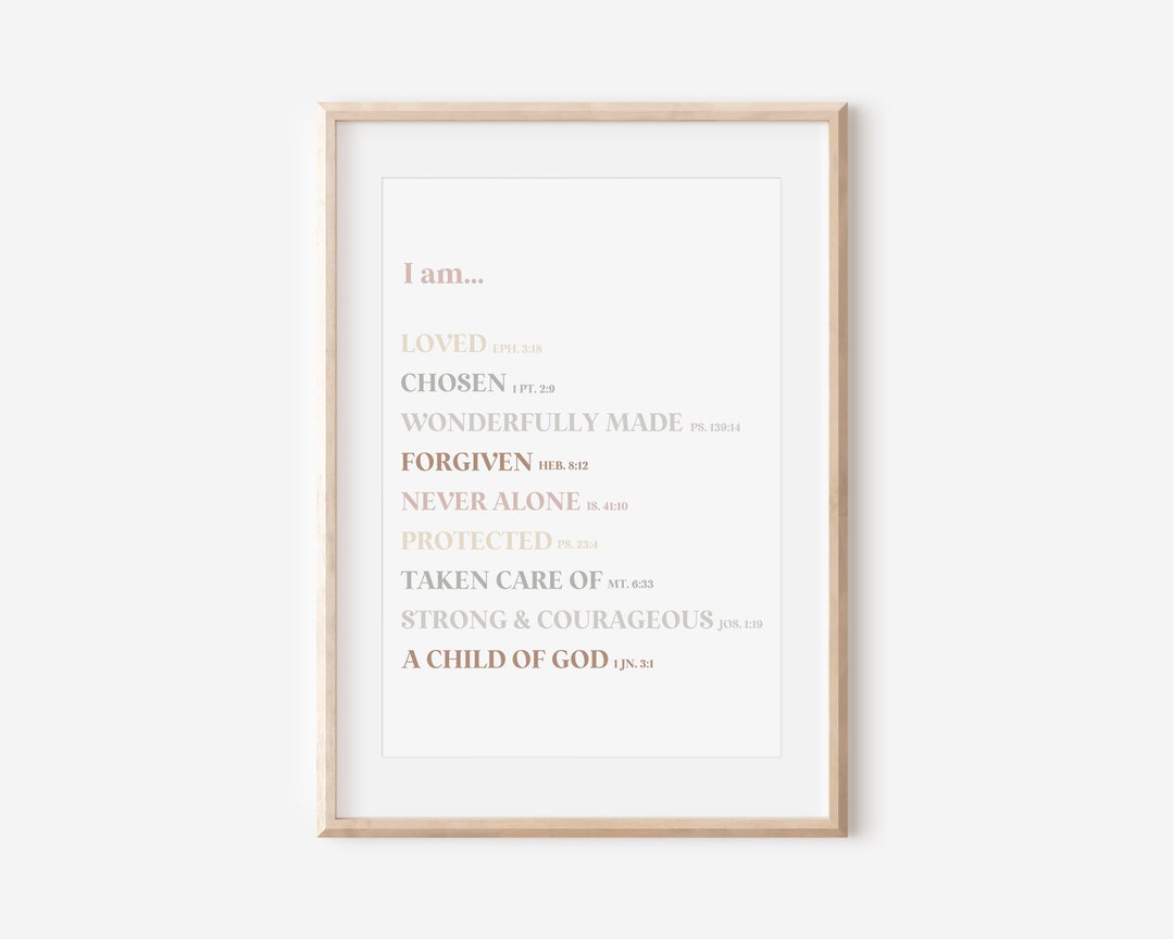 Retro Digital Print, Christian Wall Art, Scripture Gallery Gift ...