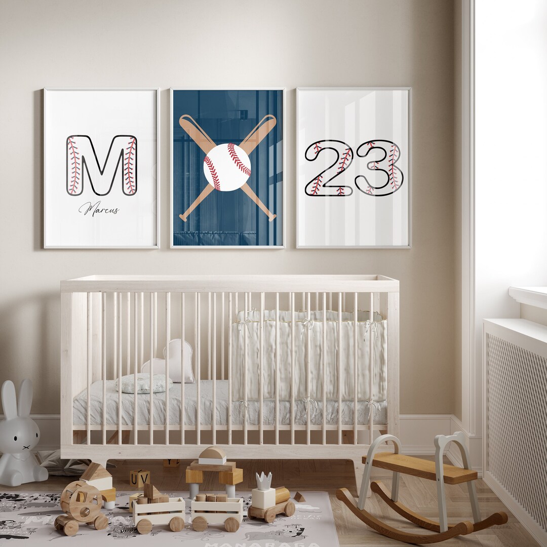 Baseball Print Set, Baseball Printable Art, Baseball Posters, Sport Art ...