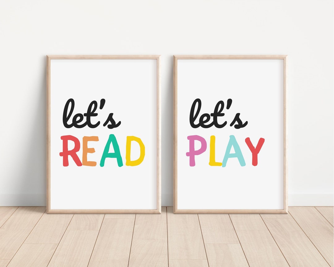 Colorful Kids Prints, Toddler Room Decor, Playroom Printable, Digital ...