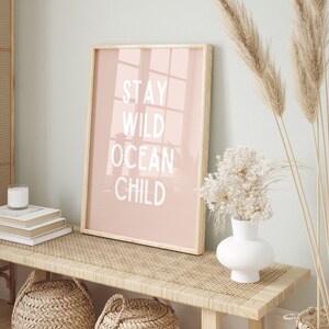 Boho Beach Wall Decor, Set 3 Printable, Minimal Nursery Poster, Surf ...