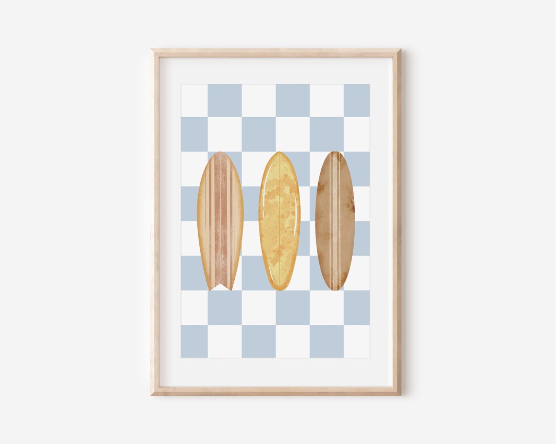 Retro Surf Beach Print, Digital Download, Printable, Downloadable ...