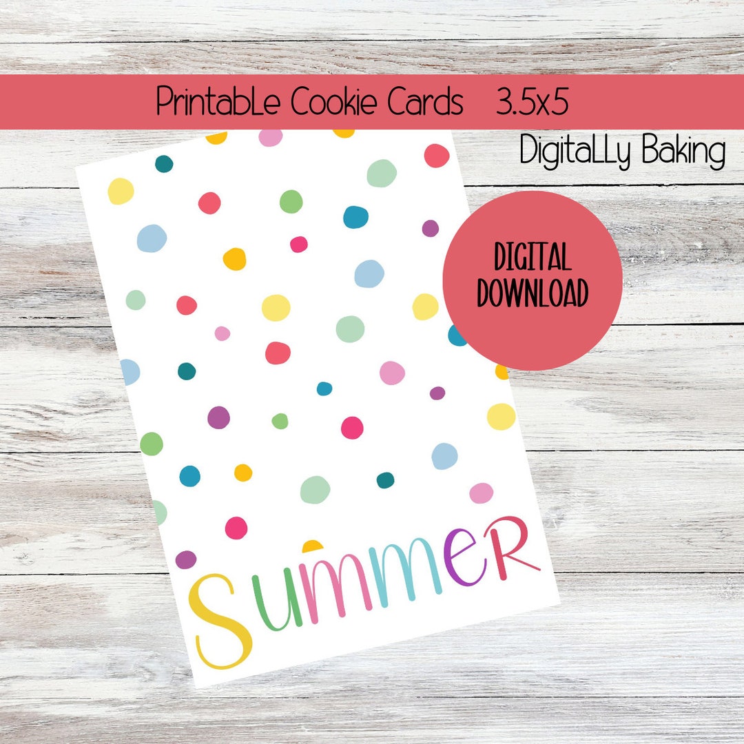 Summer Cookie Box Backer, Sugar Cookie Background, Clear Box Backer ...