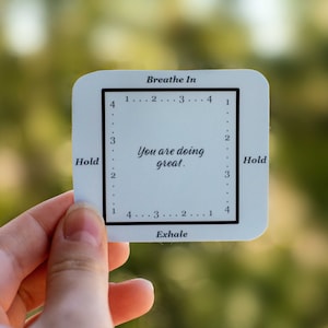 Box Breathing Sticker - Etsy