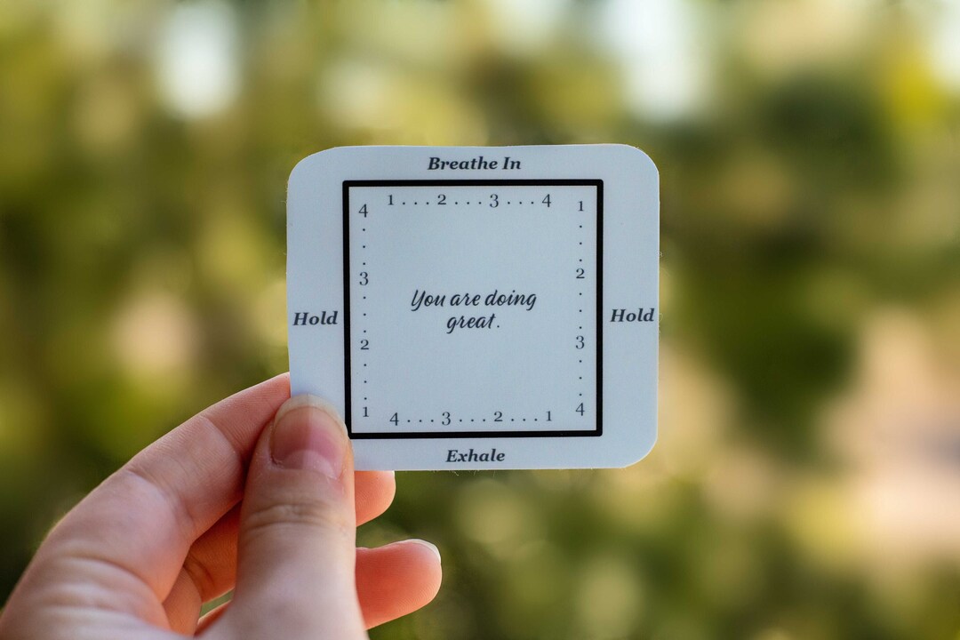 Box Breathing Sticker - Etsy