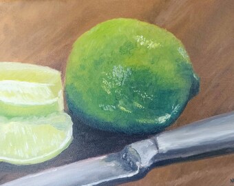 Lime Still Life - Etsy