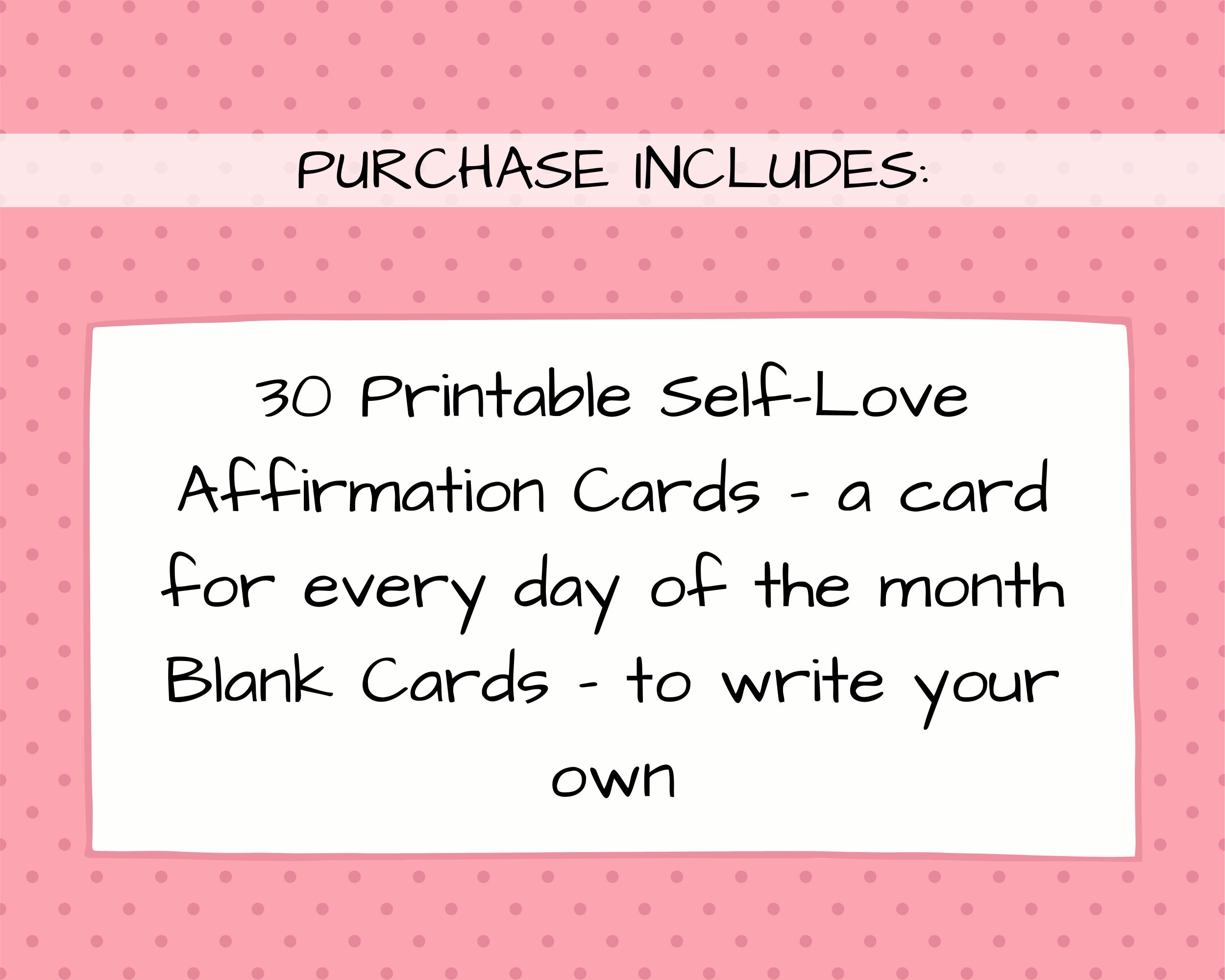 Self-love Affirmation Cards | Self-love Card Deck | Digital Printable ...