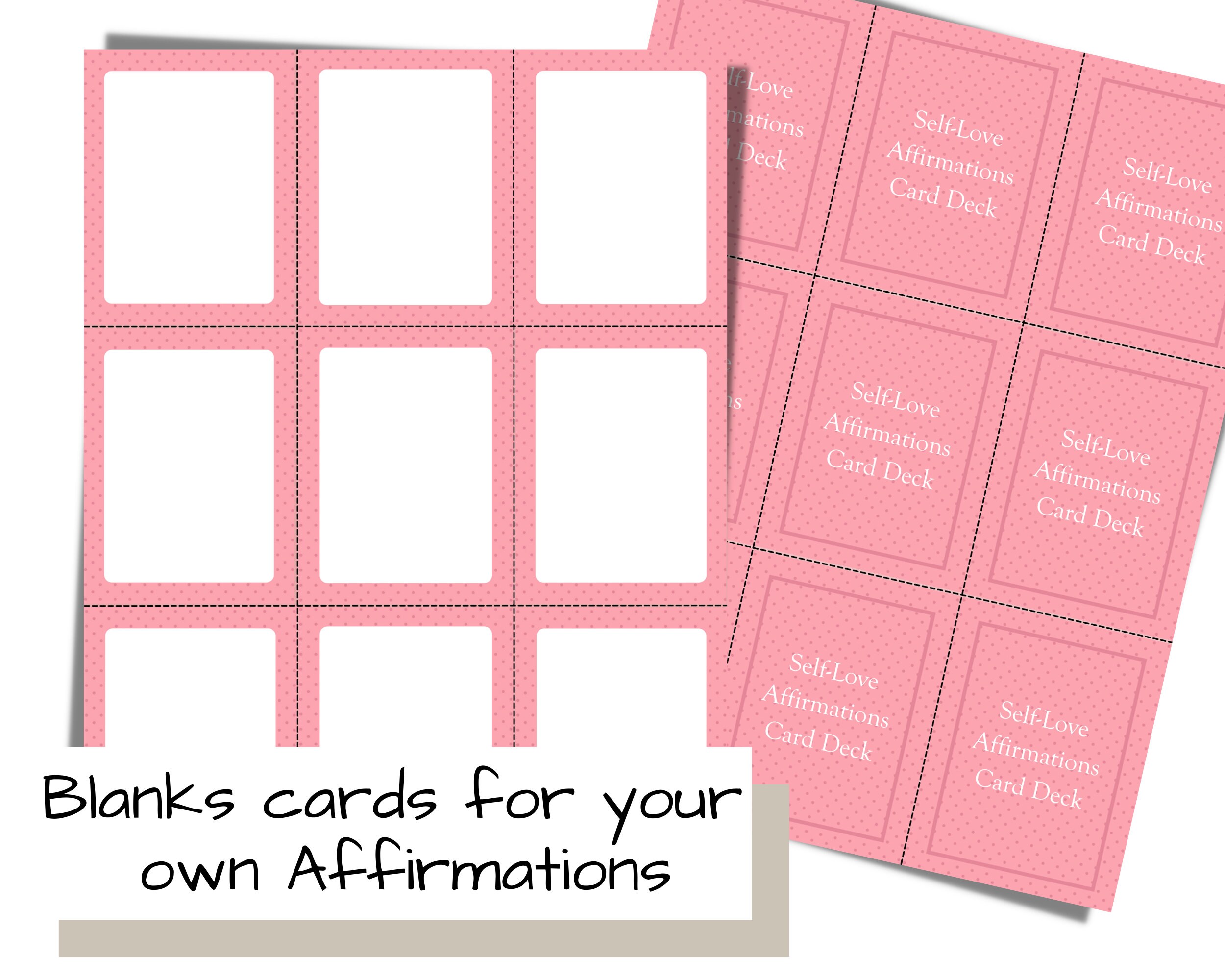 Self-love Affirmation Cards | Self-love Card Deck | Digital Printable ...