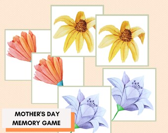 Mother's Day Memory Game - Etsy