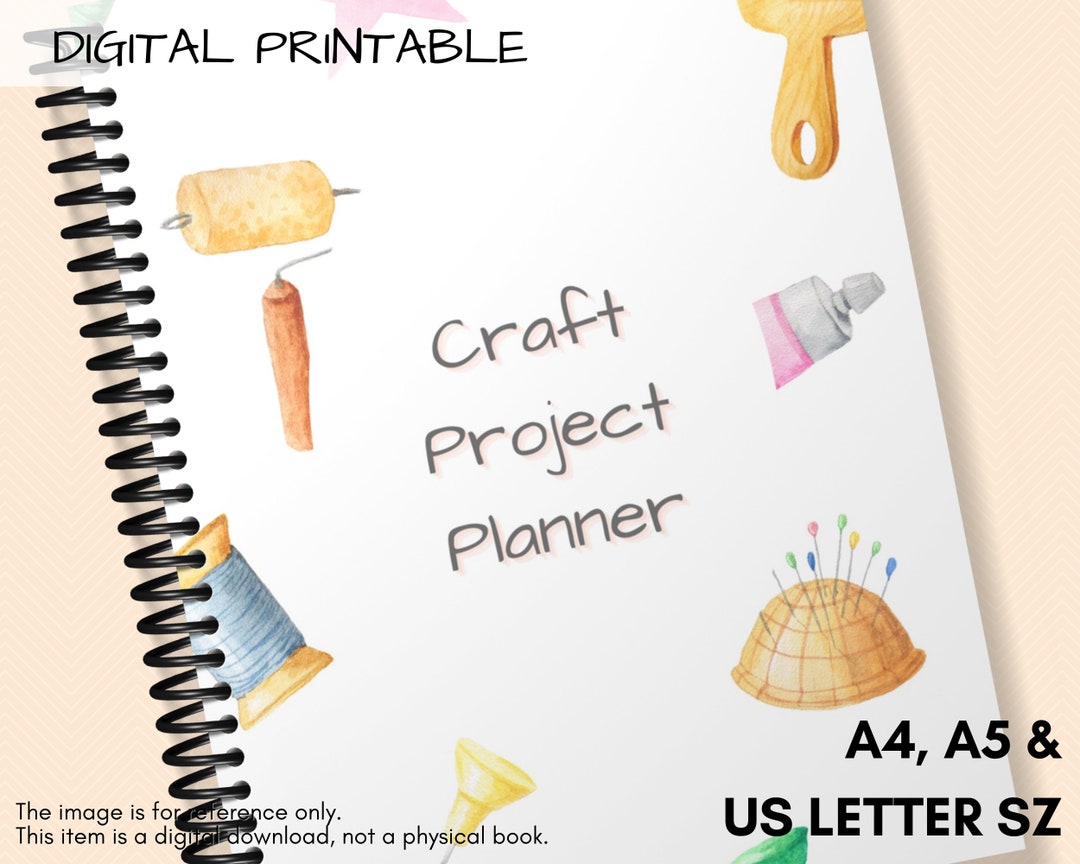 Craft Project Planner | Digital Printable | A4, A5, Letter Size | Great ...