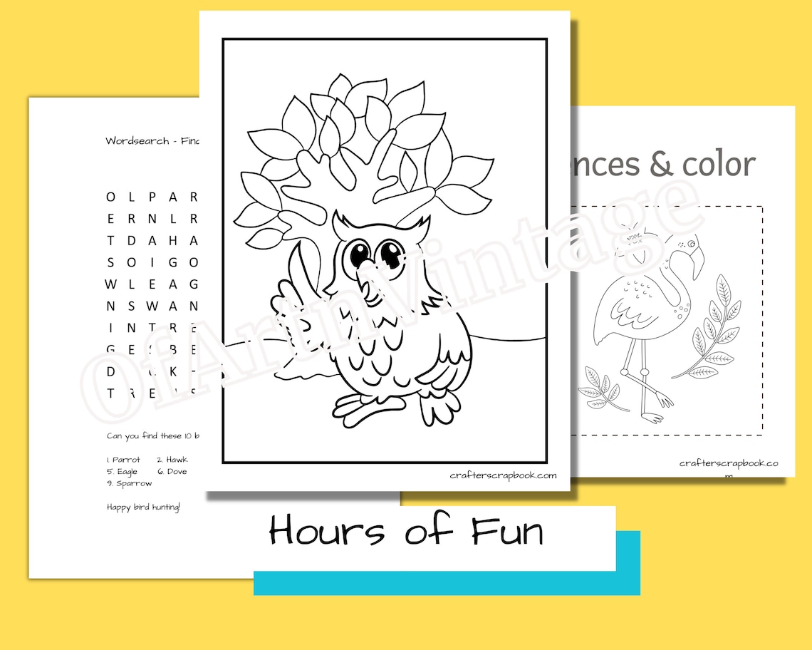 Kids Summer Nature Activity Pages Digital Printable - Etsy