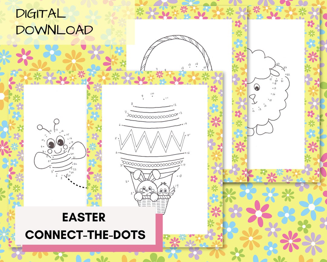 Easter Connect-the-dots Easter I Spy Game Instant Download Hours of Fun ...