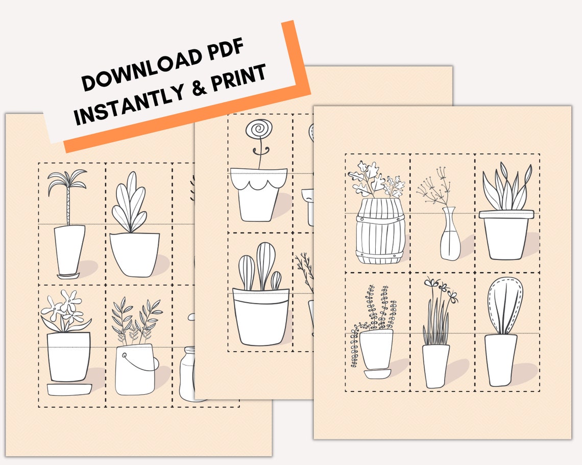 Mother's Day Memory Game Set Instant Digital Download Print & Play - Etsy