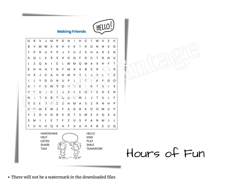 Back to School Word Search for Kids Ages 6-10 20 Fun Word Searches ...