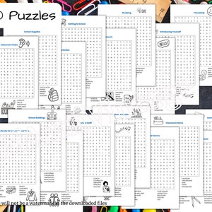 Back to School Word Search for Kids Ages 6-10 | 20 Fun Word Searches ...