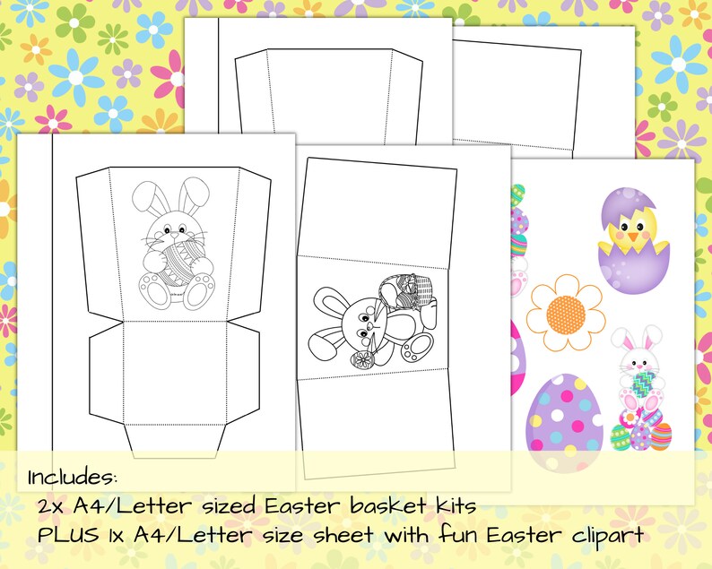 Make Your Own Easter Basket Kit | Instant Digital Download | Great ...