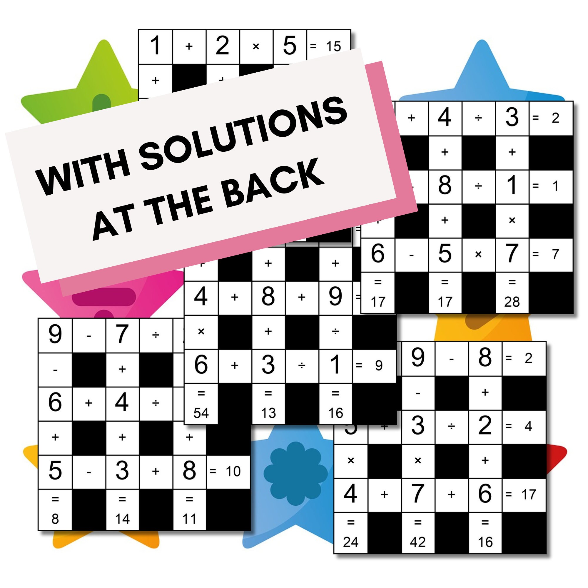 Cross Sum Puzzle Book: Math Brain Training for Kids & Adults (PDF ...