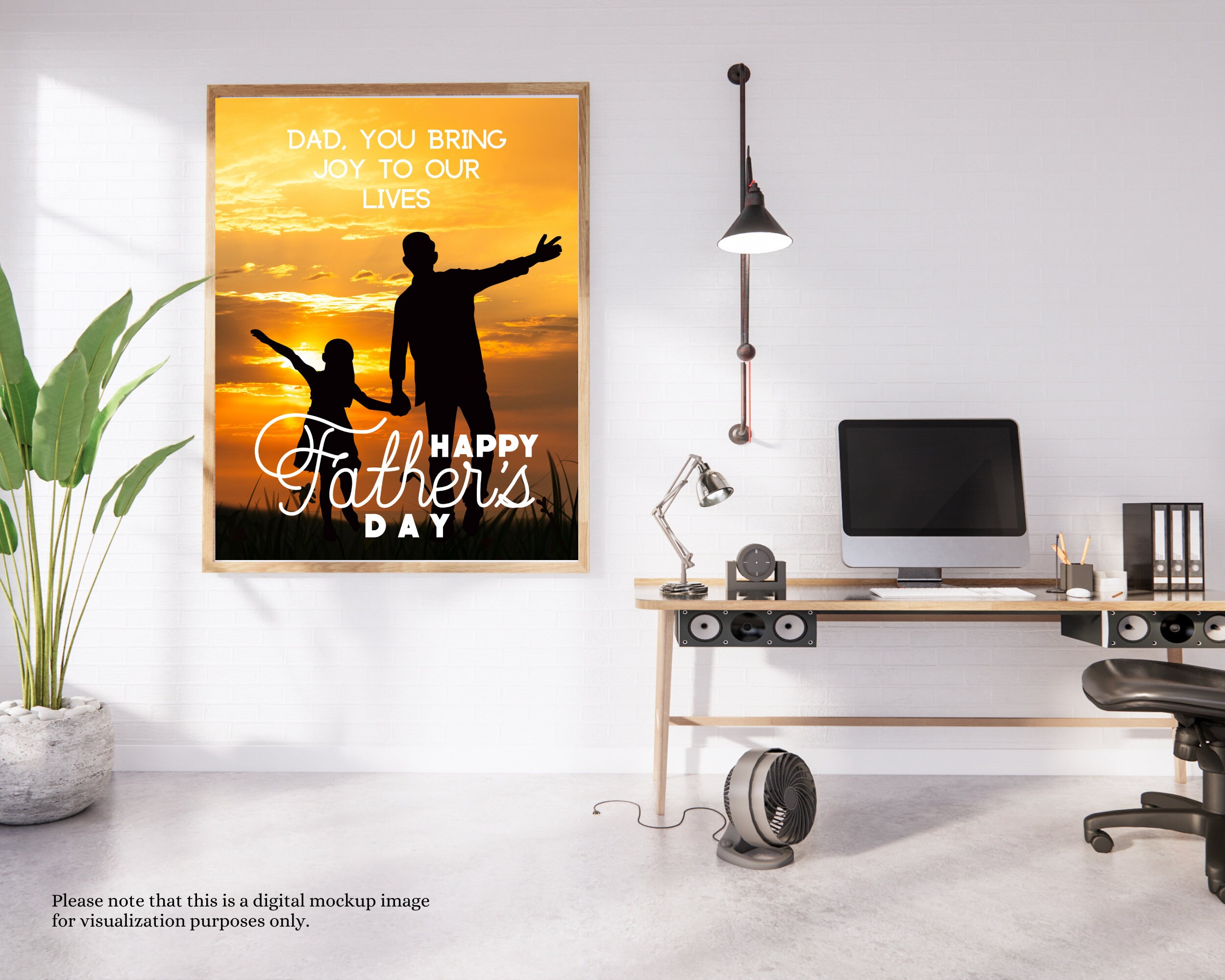 Father's Day Digital Download Wall Art - Dad, You Bring Joy to Our ...