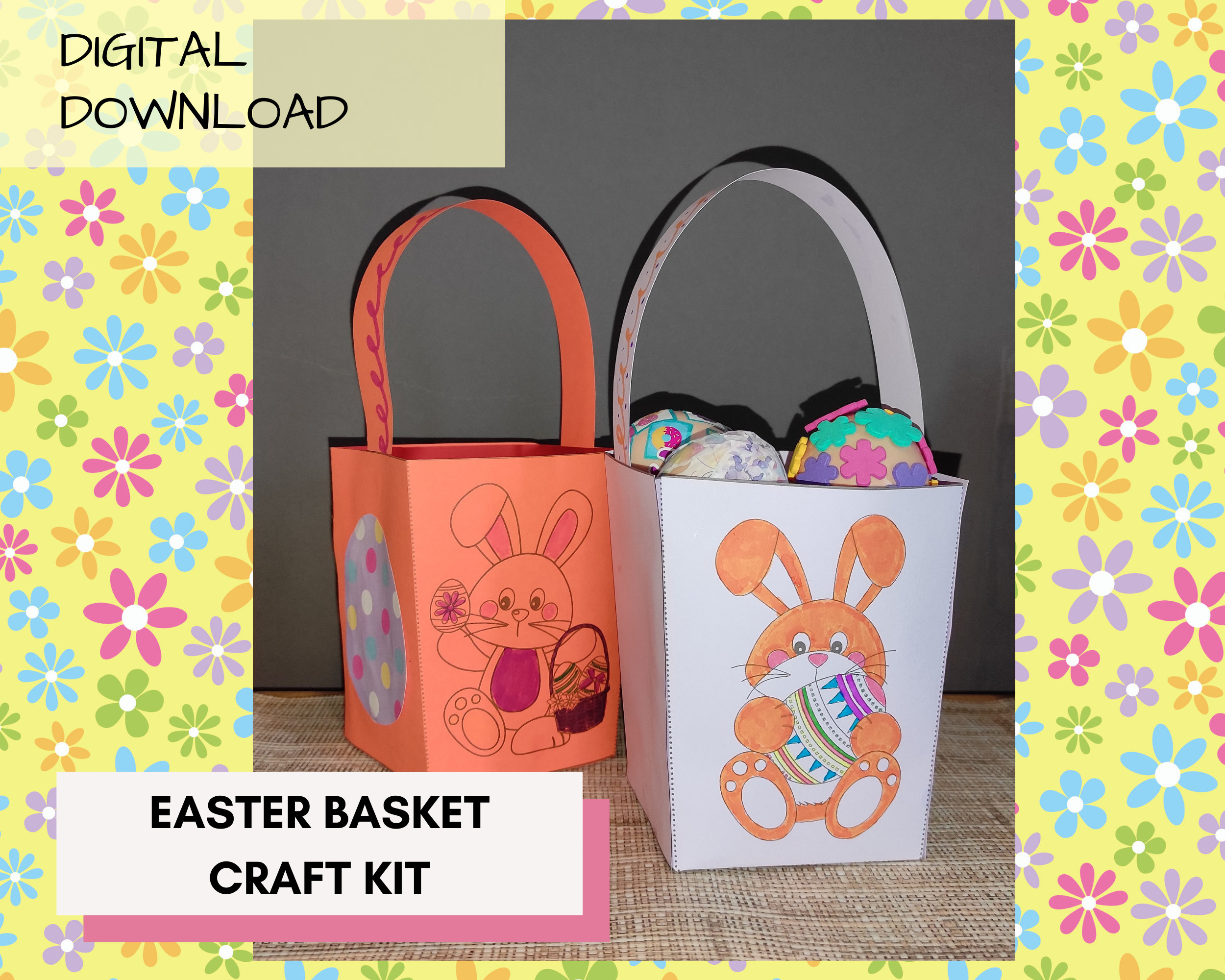 Make Your Own Easter Basket Kit | Instant Digital Download | Great ...
