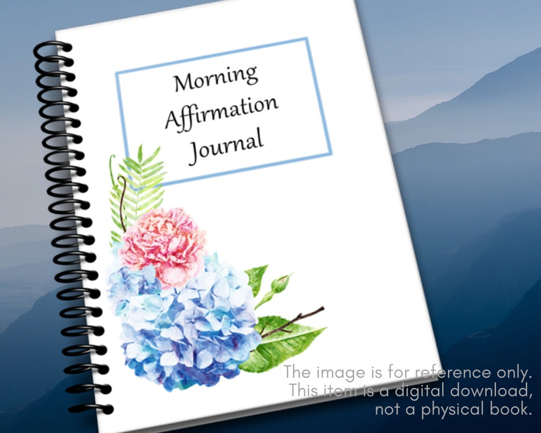 Affirmation Journal: 30 Days to Success, Planner Pages (PDF Printable ...
