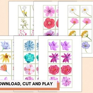 Mother's Day Memory Game Set | Instant Digital Download | Print & Play ...