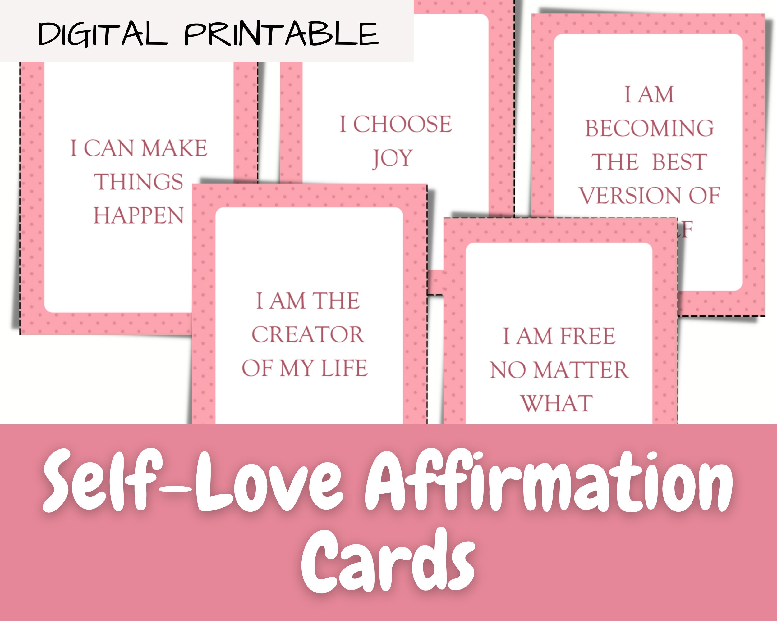Self-love Affirmation Cards | Self-love Card Deck | Digital Printable ...