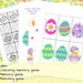 Easter Memory Matching Games Bundle Instant Digital Download Great for ...
