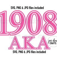 Aka Svg, Aka Svg Bundle, Aka Png, Alpha Kappa Alpha Svg, 1908 Svg, Aka ...