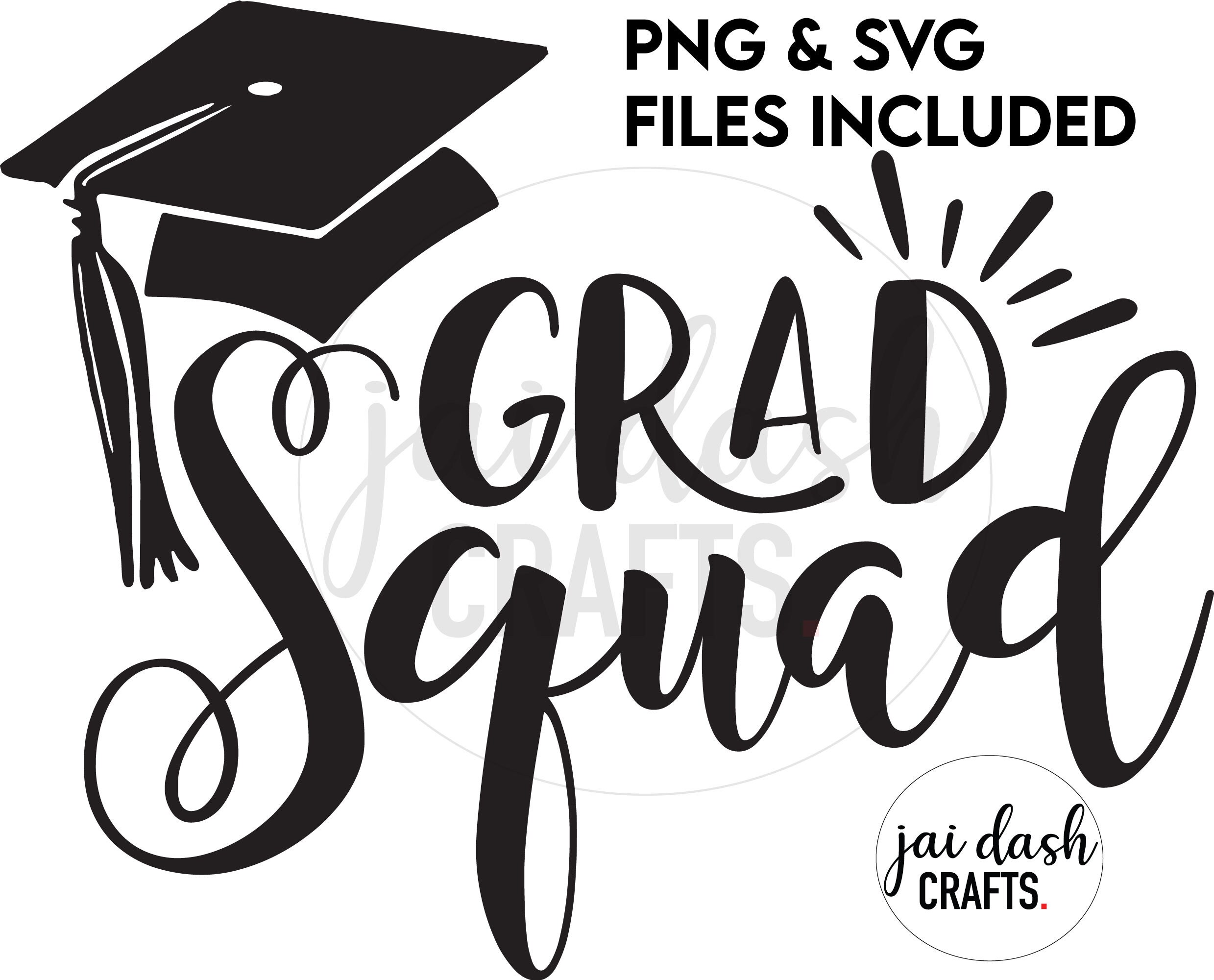 Grad Squad SVG & PNG - Etsy