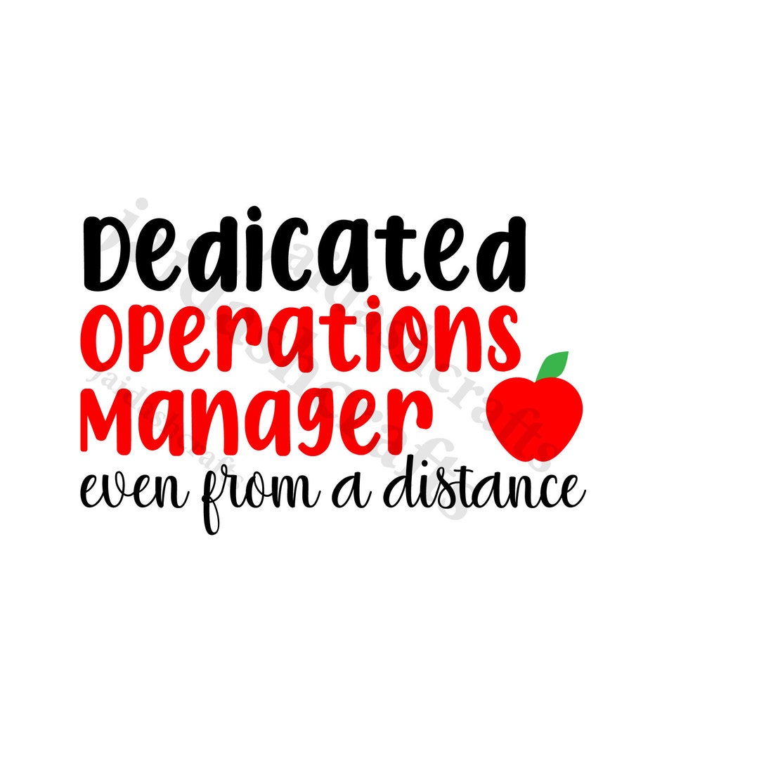 Dedicated Operation Manager SVG, PNG & Jpg Cutting Files - Etsy