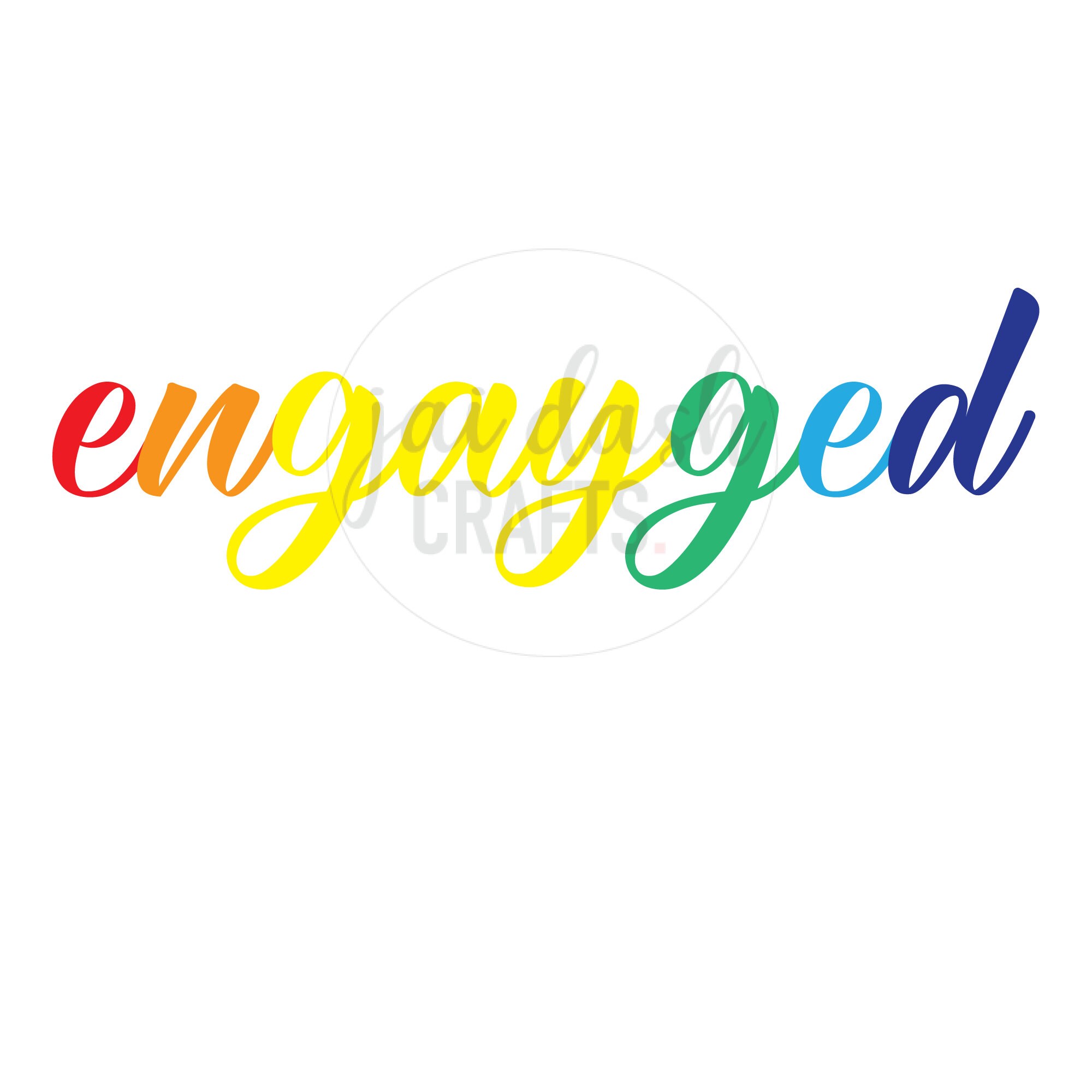 Engayged PNG & JPG - Etsy