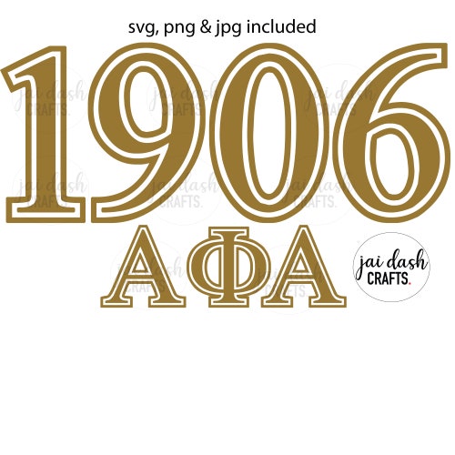 1906 Alpha Svg Png Jpeg Cutting File - Etsy