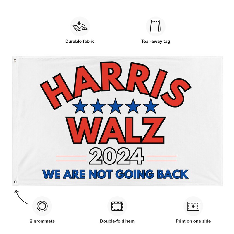Harris Walz Flags - Etsy