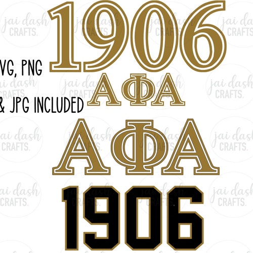1906 Alpha Svg Png Jpeg Cutting File - Etsy