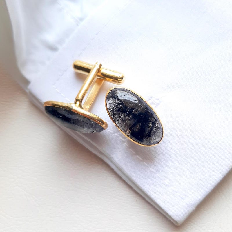 Gemstone Cufflinks - Etsy
