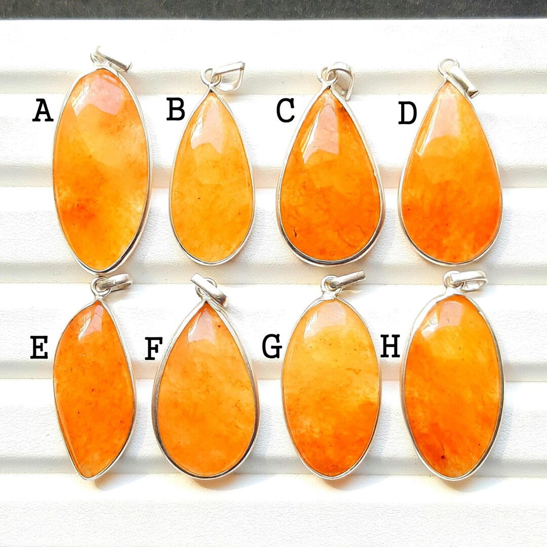New Yellow Aragonite Gemstone Bezel Pendant, Natural Gemstone Bezel ...