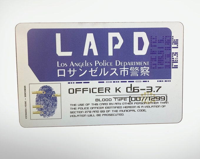 Blade Runner Rick Deckard Wallet Card Set 2019 Movie Prop Cards 6 Cards ...