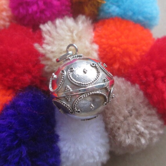 12 Mm Bali Silver Harmony Ball Sterling Silver Chime Sound | Etsy