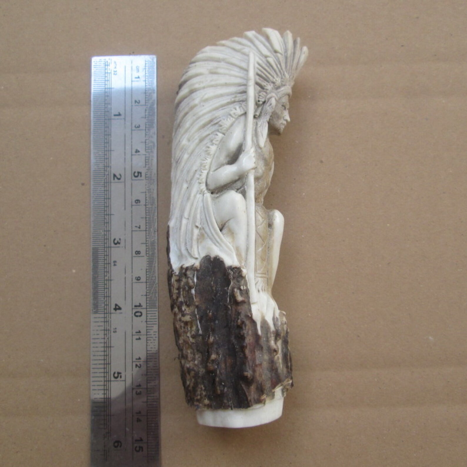 Indian Carved Antler Handle Deer Horn Bali Bone Carving Etsy