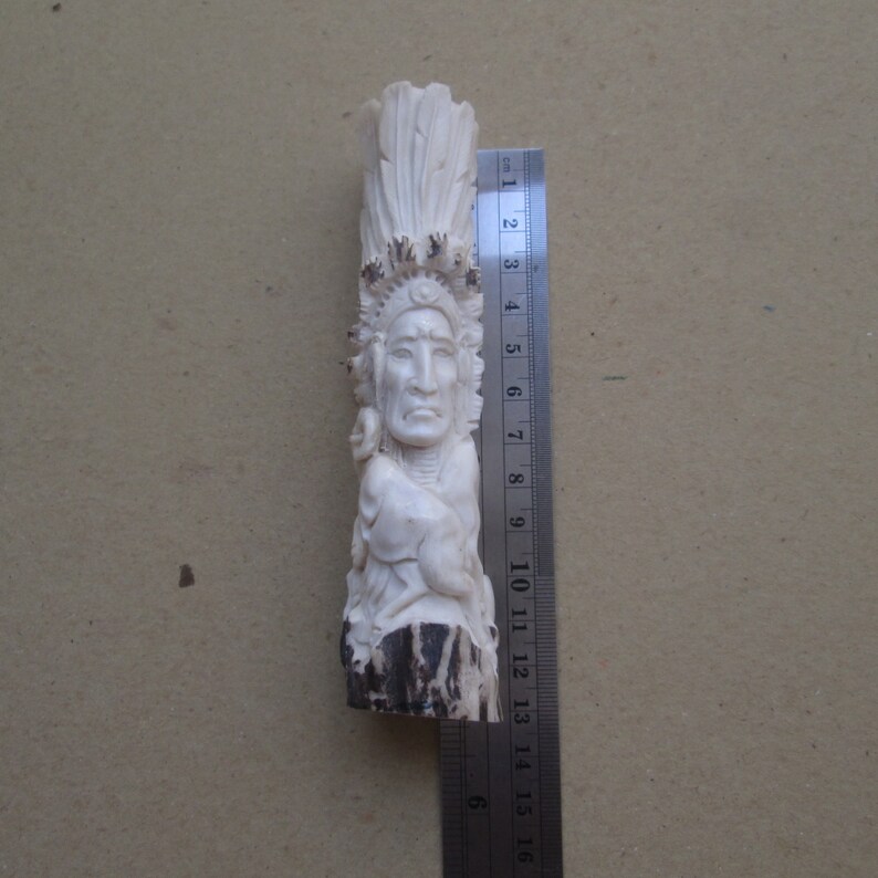 Indian Goat Carved Antler Handle Deer Horn Bali Bone Carving Etsy