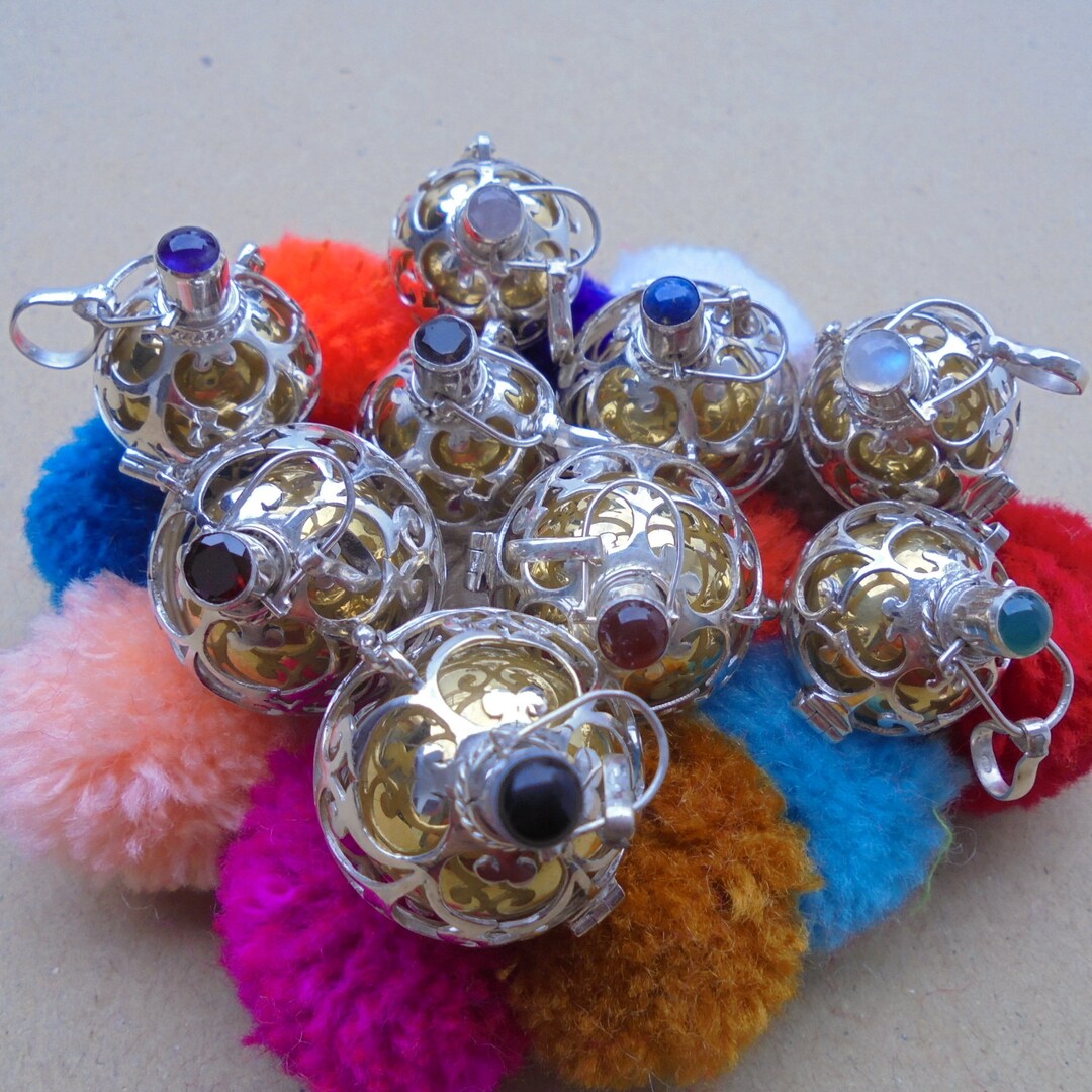24 Mm Diameter Bali Silver Harmony Ball, Sterling Silver Chime Sound ...