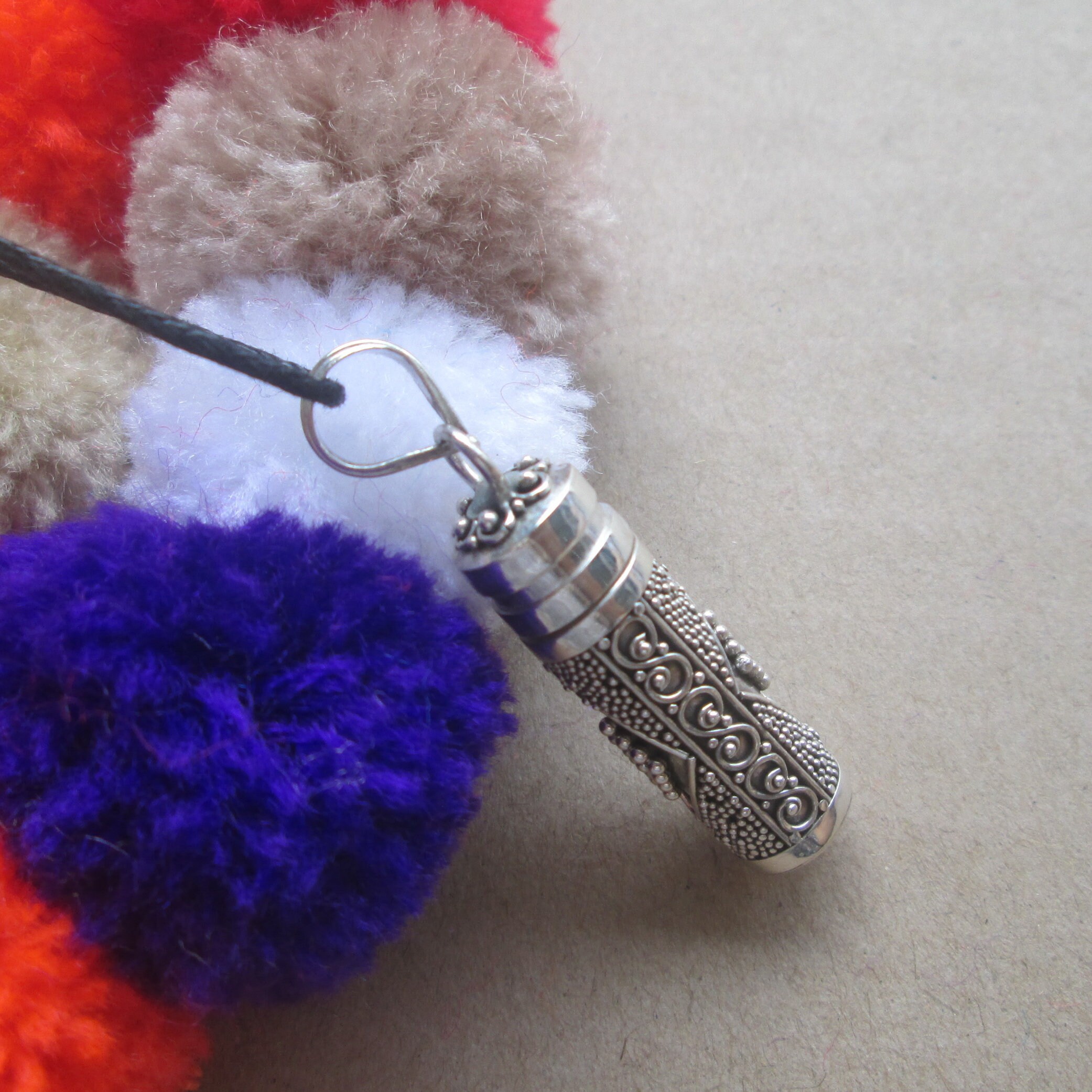 Handmade Bali Sterling Silver Prayer Box Pendant, Tube Locket BB04 - Etsy